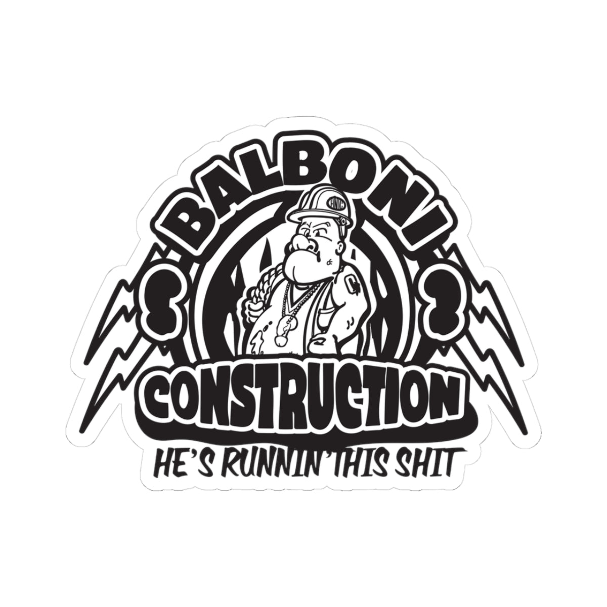 Balboni Construction - Sticker – Johnny Hamcheck
