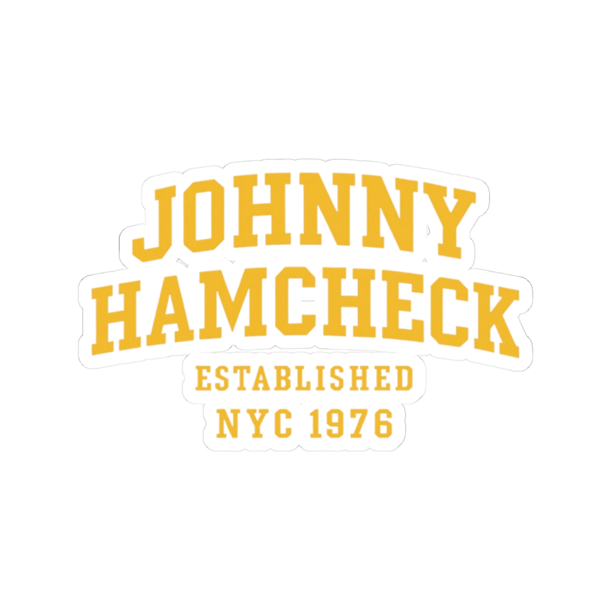 NYC Johnny HamCheck - Sticker – Johnny Hamcheck